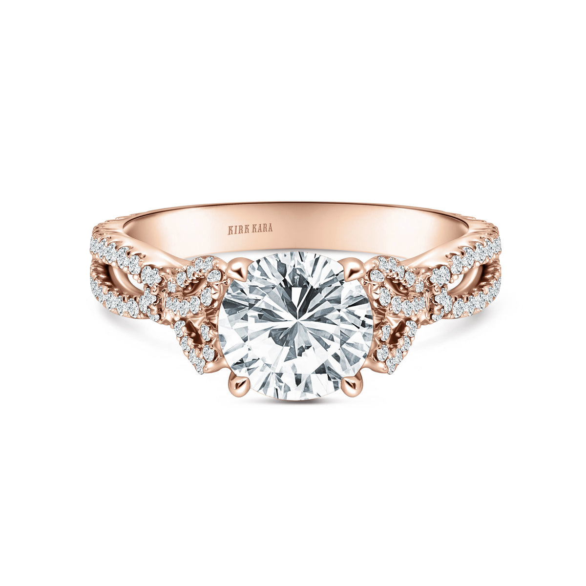 Delicate Bows Diamond Engagement Ring – Kirk Kara